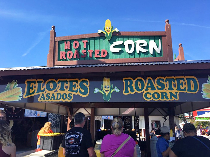 Corn-ucopia of flavor! This stand proves that sometimes the simplest snacks are the most ear-resistible. (Sorry, couldn't help it!)