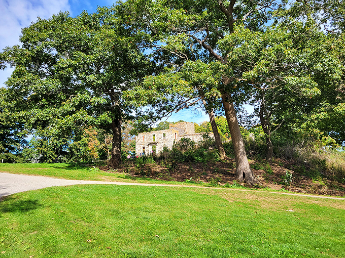 Mansion with a view or view with a mansion? Either way, this stone beauty proves that location is everything, even for ruins.
