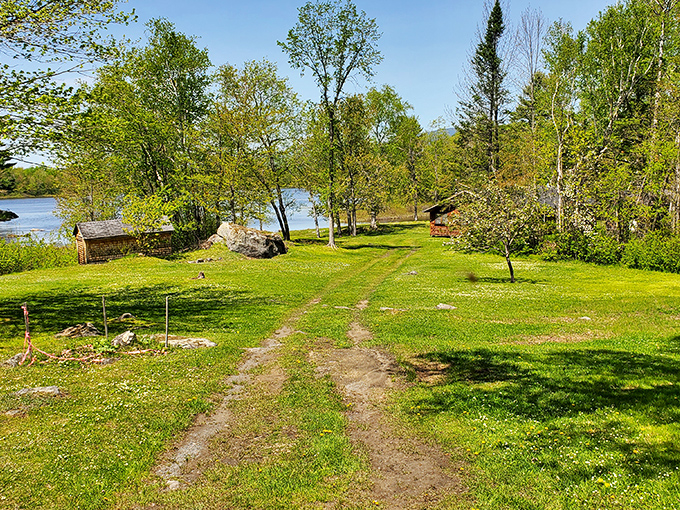 Who needs a green screen when you've got this? Nature's own blockbuster set combines verdant fields, sparkling water, and distant mountains.