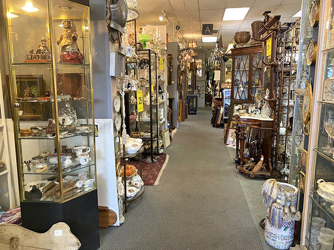 Aisle be back! The wide, inviting pathways of Antique Gatherings beckon you to explore every nook and cranny of this vintage paradise.