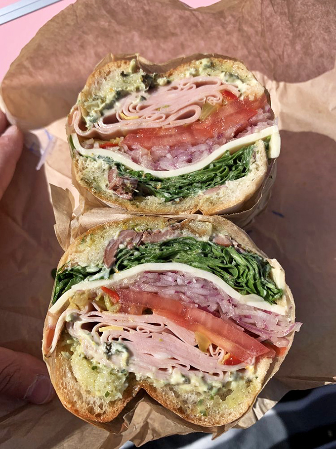 The Baja Turkey: a sandwich so fresh and zesty, it's like a beach vacation for your mouth &ndash; no sunscreen required!