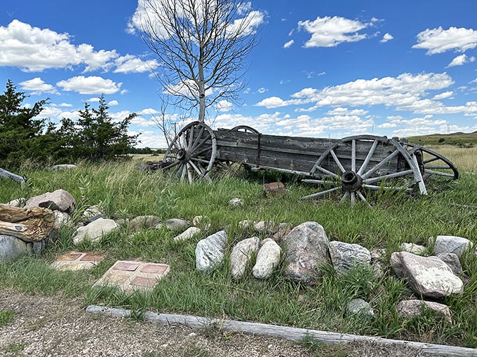 "Wagon's ho! This old cart's seen better days, but it's still got stories to tell &ndash; if only wheels could talk."