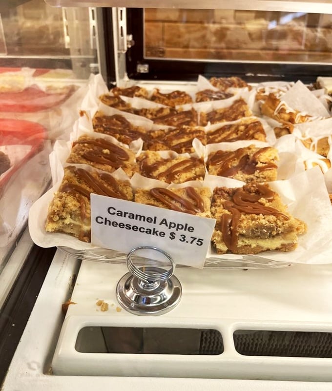 Caramel apple cheesecake: where New York meets the orchard! This decadent square is the dessert equivalent of a bear hug.