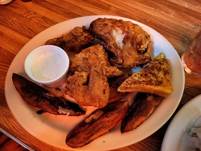 Finger-lickin' good doesn't even begin to cover it. This chicken is crispier than a new dollar bill!