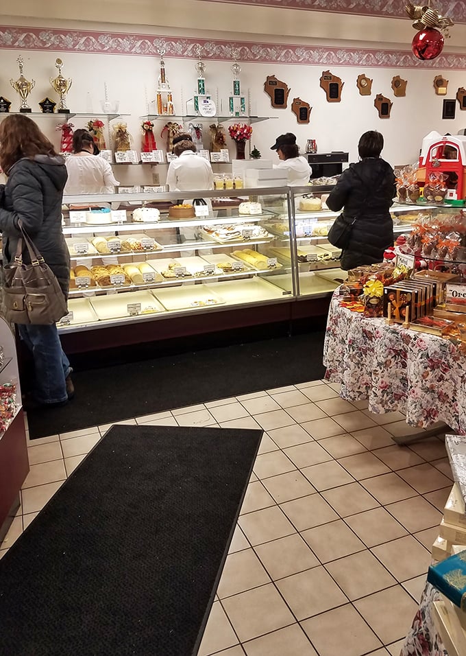 Where dreams come true and calories don't count. This counter is the gateway to a world of sugary bliss.