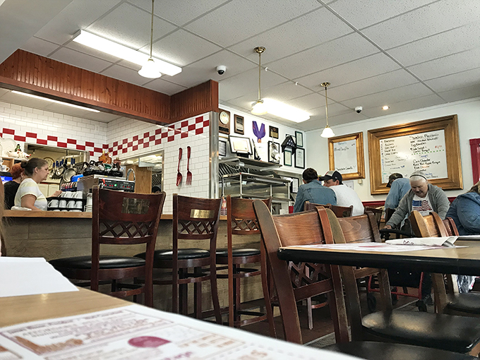 Where everybody knows your name... or at least your usual order. Rolly's dining room is like a scene from a Norman Rockwell painting, but with better food.