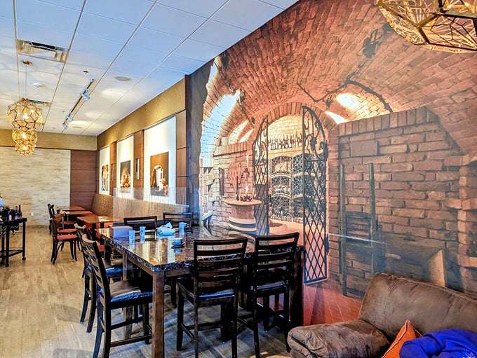 Dine like a cocoa king in this cozy nook. It's the perfect spot for plotting your next chocolate-fueled adventure.