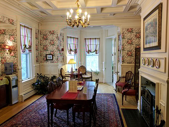 Floral wallpaper and fine dining: a match made in Vermont heaven. It's like your great-aunt's parlor, but with better food and fewer cats.