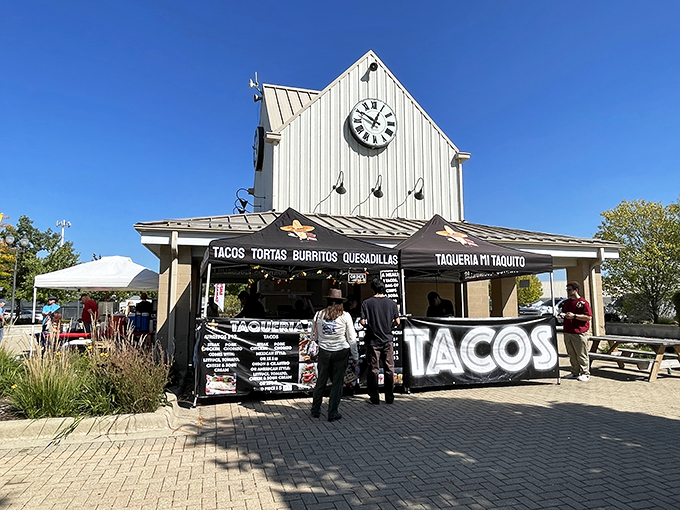 Taco 'bout a great pit stop! Fuel your treasure hunting with some south-of-the-border flavor. Because nothing says 'flea market' like a food coma.