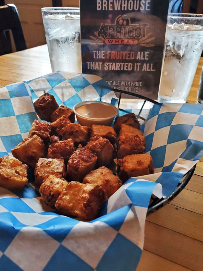 Cheese so good, it should be illegal. Paired with their Apricot Wheat, it's a match made in flavor heaven.