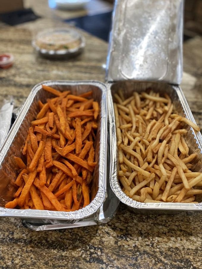 Fry, oh my! Golden-brown perfection in two delicious varieties. It's a tuber showdown, and your taste buds are the winners.