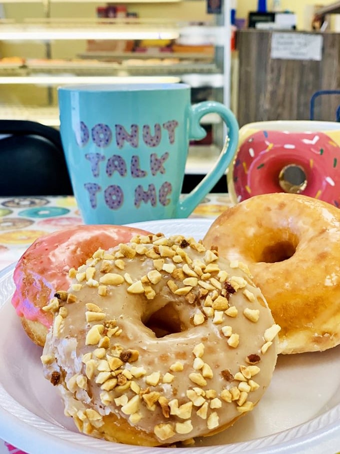 Golden rings of happiness! These glazed donuts are so perfect, they might just make you believe in love at first bite.