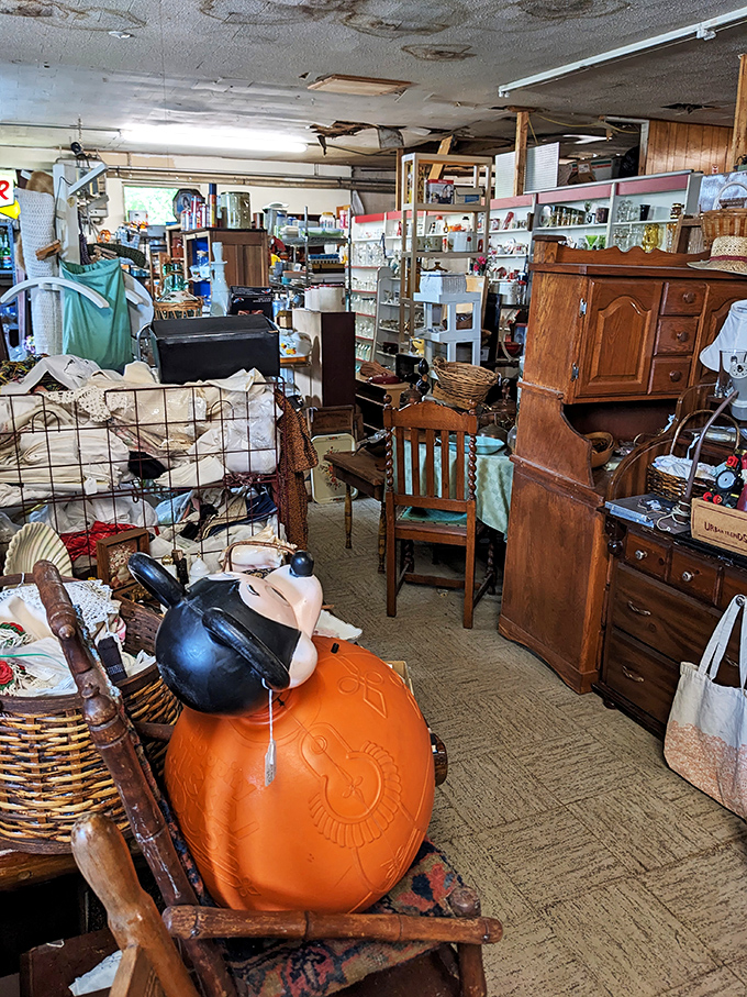 Pack rat paradise or curator's dream? This room is a testament to the old saying, "One person's clutter is another's collection."