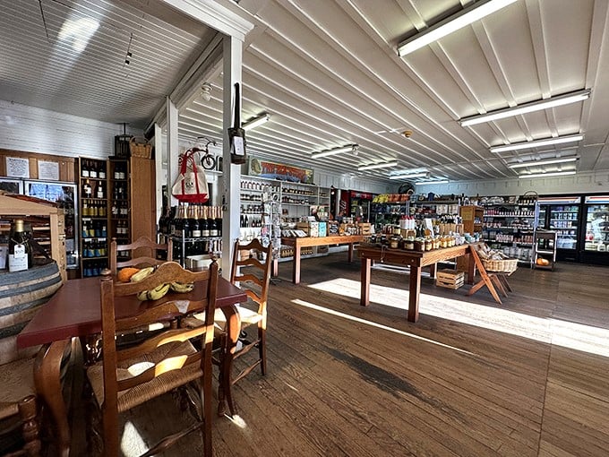 Part general store, part gourmet market, all charm. This interior shot captures the essence of the Elk Store &ndash; a little bit of everything, and all of it tempting.