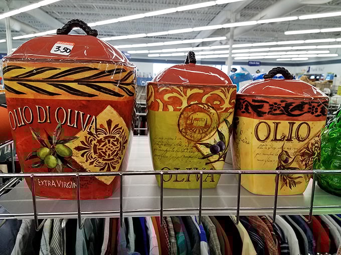 Olive you need is love... and maybe these charming kitchen canisters to spice up your culinary adventures.