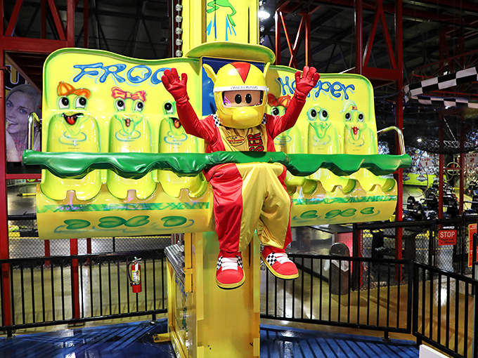 Meet your new best friend! This mascot's enthusiasm is infectious. He's like a walking, talking embodiment of fun &ndash; just don't ask him to go on the roller coaster.