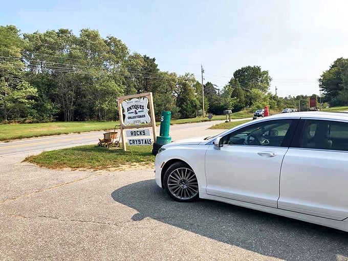 Even your car gets excited! This parking lot is the starting line for a race through history and nostalgia.