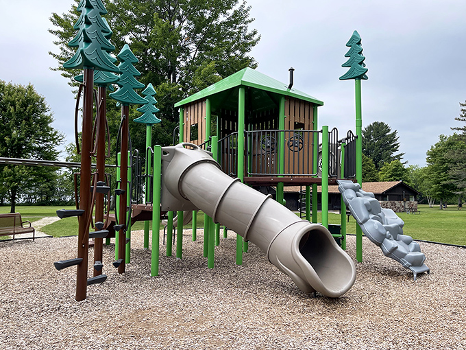 Kid-tested, nature-approved: Brimley's playground &ndash; where 'screen time' means watching for butterflies.