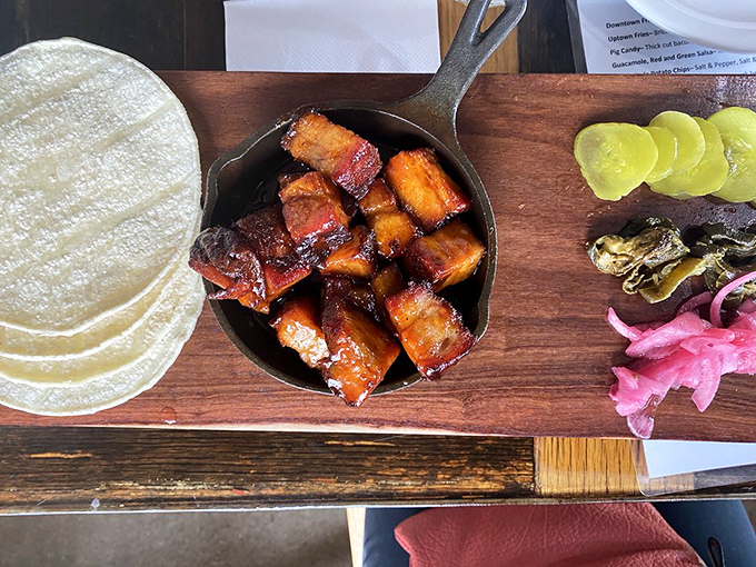 Pork burnt ends: the BBQ equivalent of hitting the jackpot. These caramelized cubes of joy are what happen when patience meets pork belly.