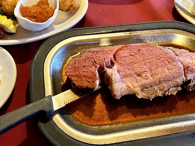 The steak that time forgot &ndash; because it's too busy being delicious. This prime rib is so tender, you could cut it with a stern look.