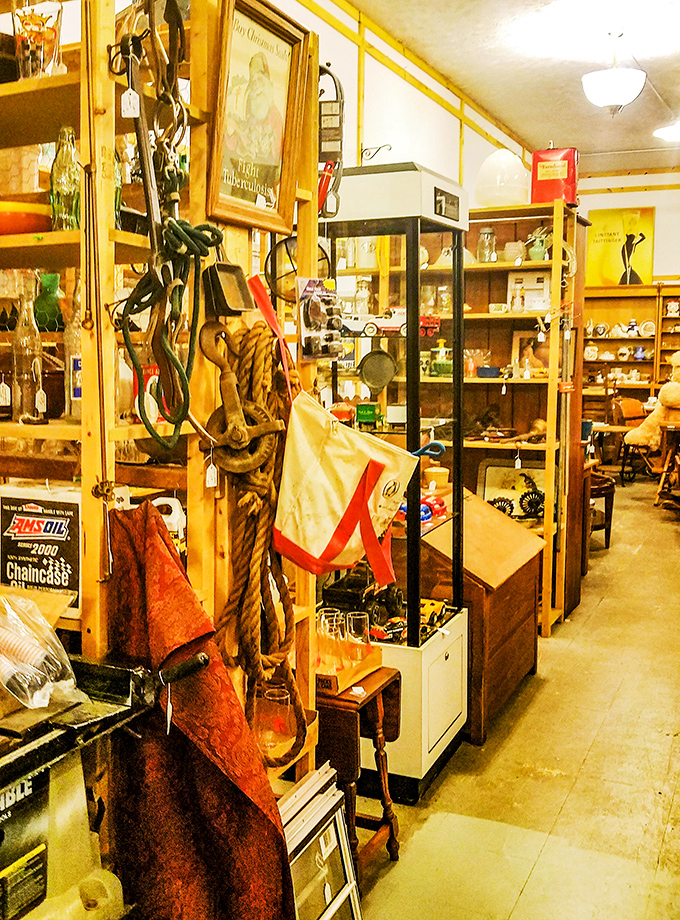 Shelf-ish shoppers, rejoice! This wooden wonderland of cubbies and cabinets is a storage solution seeker's dream come true. Marie Kondo would approve!
