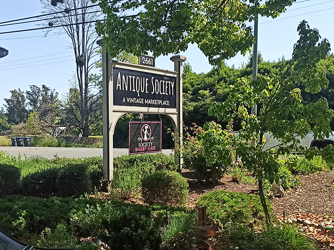 The gateway to yesteryear. This sign promises a journey through time, no DeLorean required.