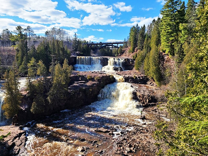 Gooseberry Falls: where "going over the edge" is a good thing. Nature's own multi-level water feature puts your backyard fountain to shame.