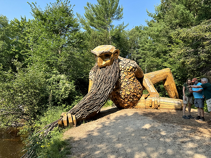 "And then I caught a fish THIS big!" Benny's tall tales draw in visitors like moths to a flame &ndash; or better yet, campers to a bonfire.