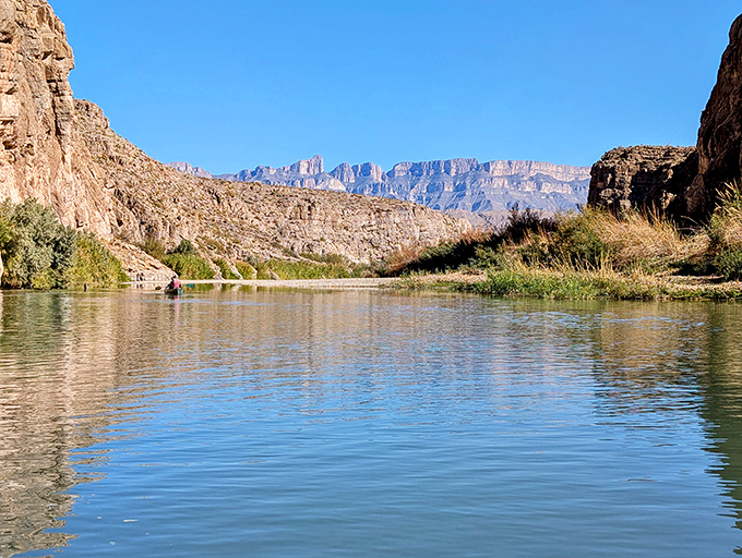 Reflecting on nature's beauty. This serene scene is more soothing than any meditation app you'll find.