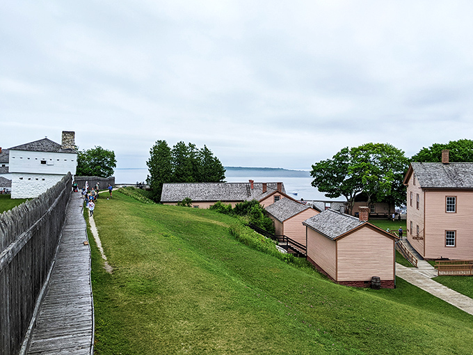 History comes alive with a view! Fort Mackinac offers a glimpse into the past with a side of breathtaking Straits scenery.