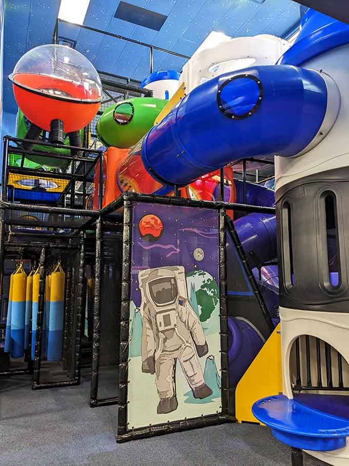 Adventure awaits at The Blast Indoor Playground. It's like your childhood treehouse dreams came true, minus the splinters and questionable structural integrity.