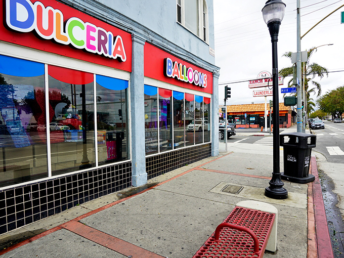 Where sweet meets heat. Dulceria Candy Spot's colorful exterior is like a preview of the flavor explosion waiting inside.