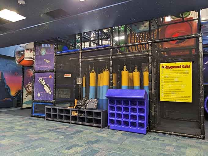 Slide into fun at The Blast Indoor Playground. It's a jungle gym on steroids, where energy goes to meet its match.