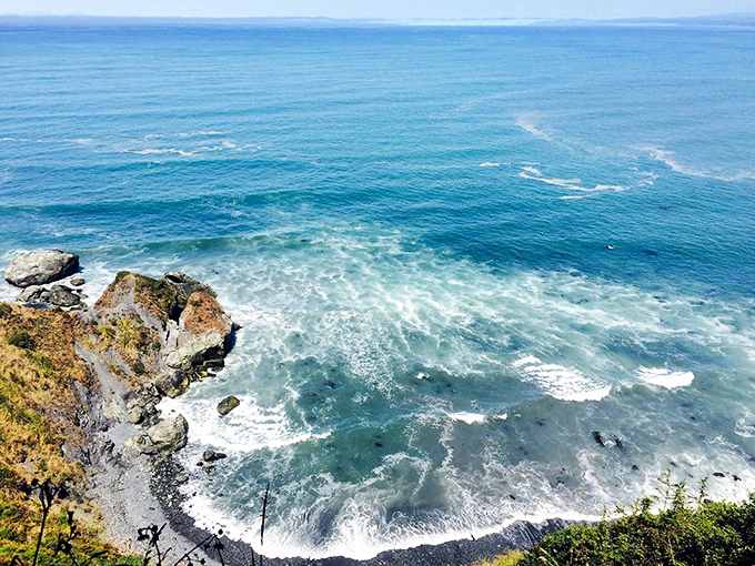 Feel the refreshing ocean breeze as you gaze out at the stunning blue waters of the Trinidad coast!