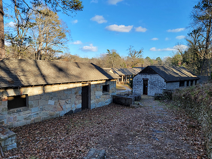 Rustic time capsules. These stone structures have seen more Georgia history than a peach cobbler recipe passed down through generations.