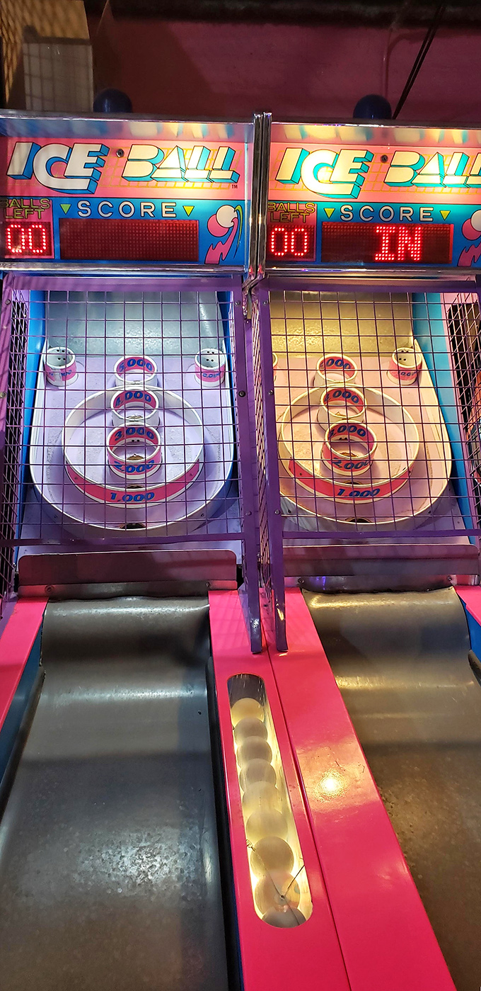 Ice Ball: Where your hand-eye coordination goes to be humbled. Looks easy, plays hard &ndash; story of our lives!