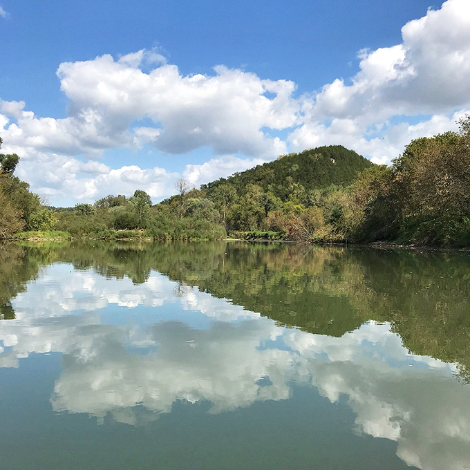 Mirror, mirror on the water... Lanesboro's landscapes are so picturesque, even the river can't help but stare.