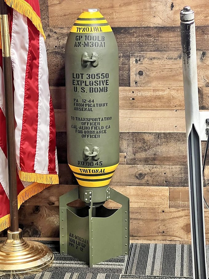 Old bomb or conversation piece? Either way, it's a blast from the past that's sure to spark some explosive discussions.