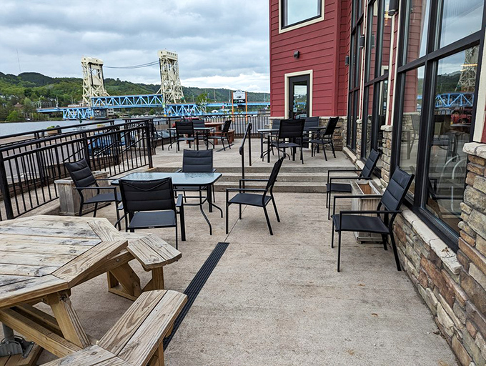 Pasties with a view! Roy's outdoor seating offers a feast for both your taste buds and your eyes. Michigan never looked (or tasted) so good.