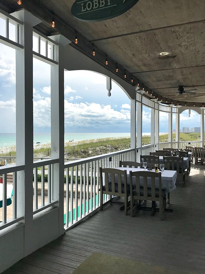 Patio perfection! Dine al fresco with a side of sea breeze and a generous helping of Gulf views.