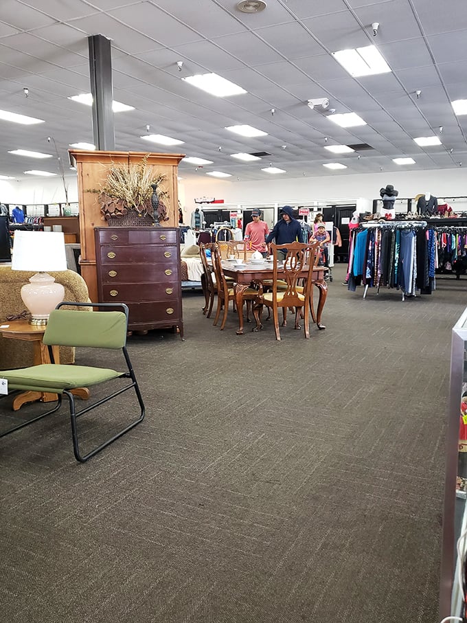 Happy hunters in their natural habitat. Watch as they stalk the elusive bargain with the grace of seasoned pros.