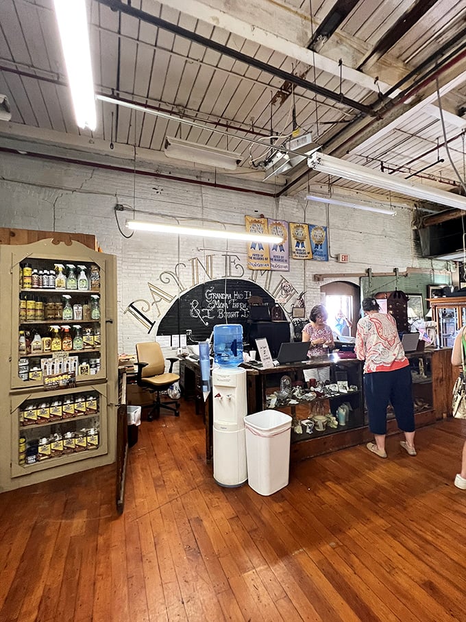 The heart of the antique mall: friendly faces ready to guide you through this labyrinth of nostalgia.
