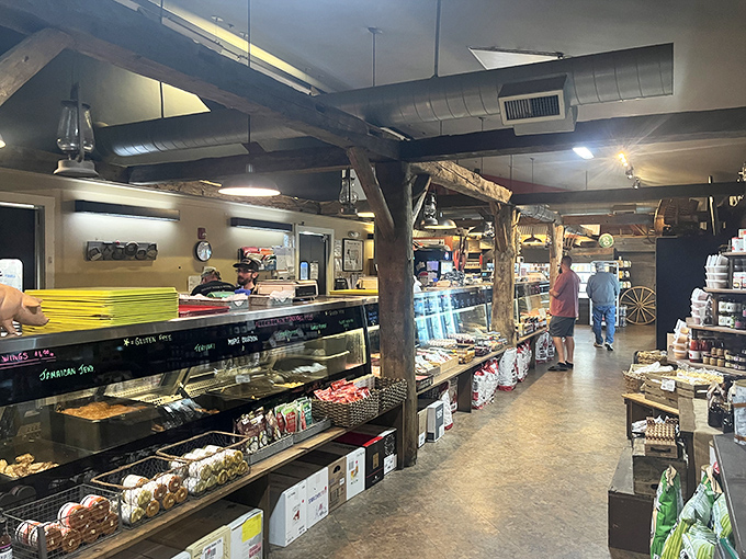 No butcher shop here, folks! Just a glimpse into the market where meaty dreams come true.