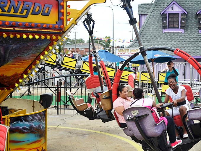 "Spin me right round, baby! The Tornado ride promises to whirl you faster than a witch on a turbo-charged broomstick. Hold onto your lunch!"