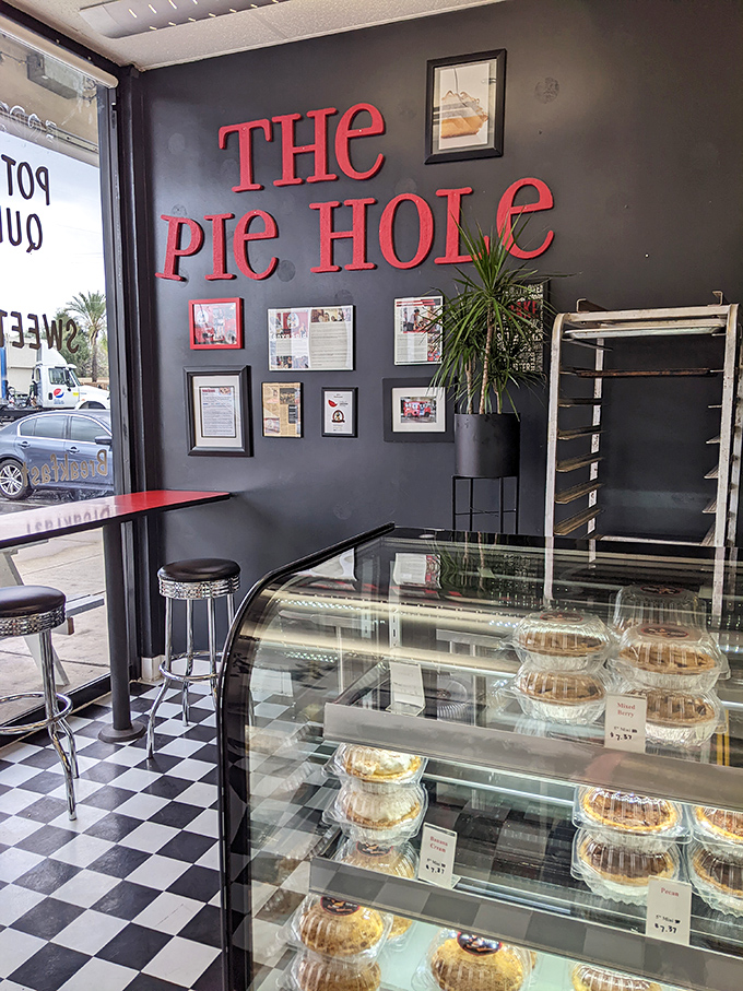 If these walls could talk, they'd probably just say "pie" over and over. A shrine to circular delights.