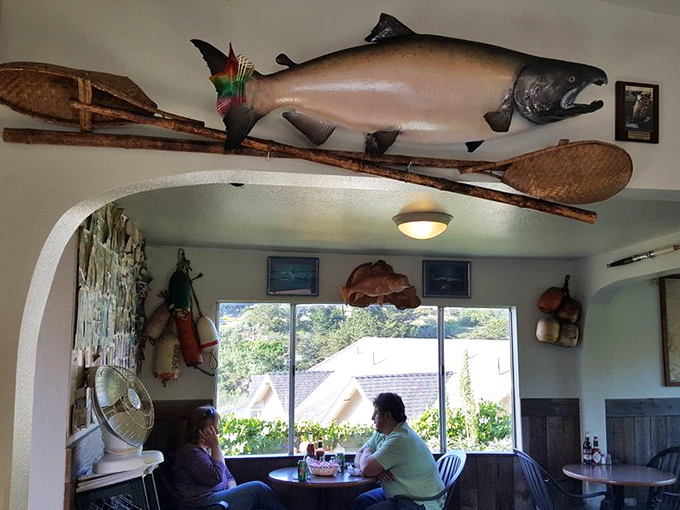 Who needs artwork when you can hang a giant fish on the wall? It's the Mona Lisa of marine decor.