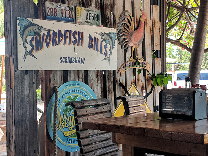 Wall art that speaks to the soul of seafood lovers. It's like a museum, but with better snacks.