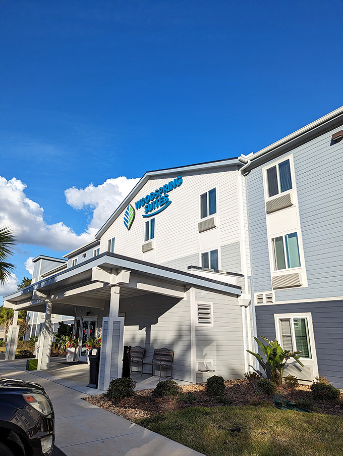 Home away from home! WoodSpring Suites offers a cozy basecamp for your Inverness adventures, no tent-pitching skills required.