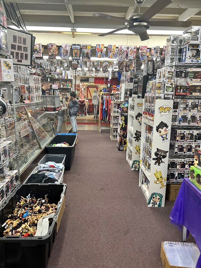 Pop culture paradise! From action figures to Funko Pops, this booth is a collector's dream come true.
