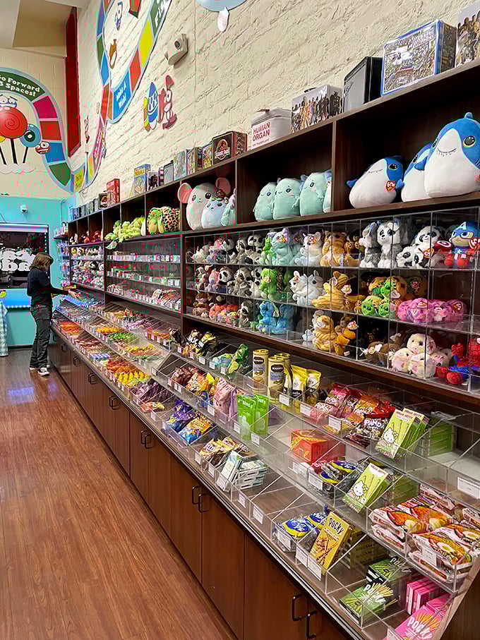 Plushies and candies living in sweet harmony! It's like someone took your childhood dreams and turned them into the world's cutest, most edible menagerie.